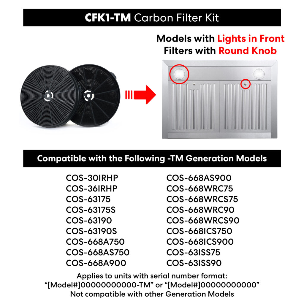 Carbon Filter CFK1-TM (CFK1-TM-PARTS) | Cosmo Appliances