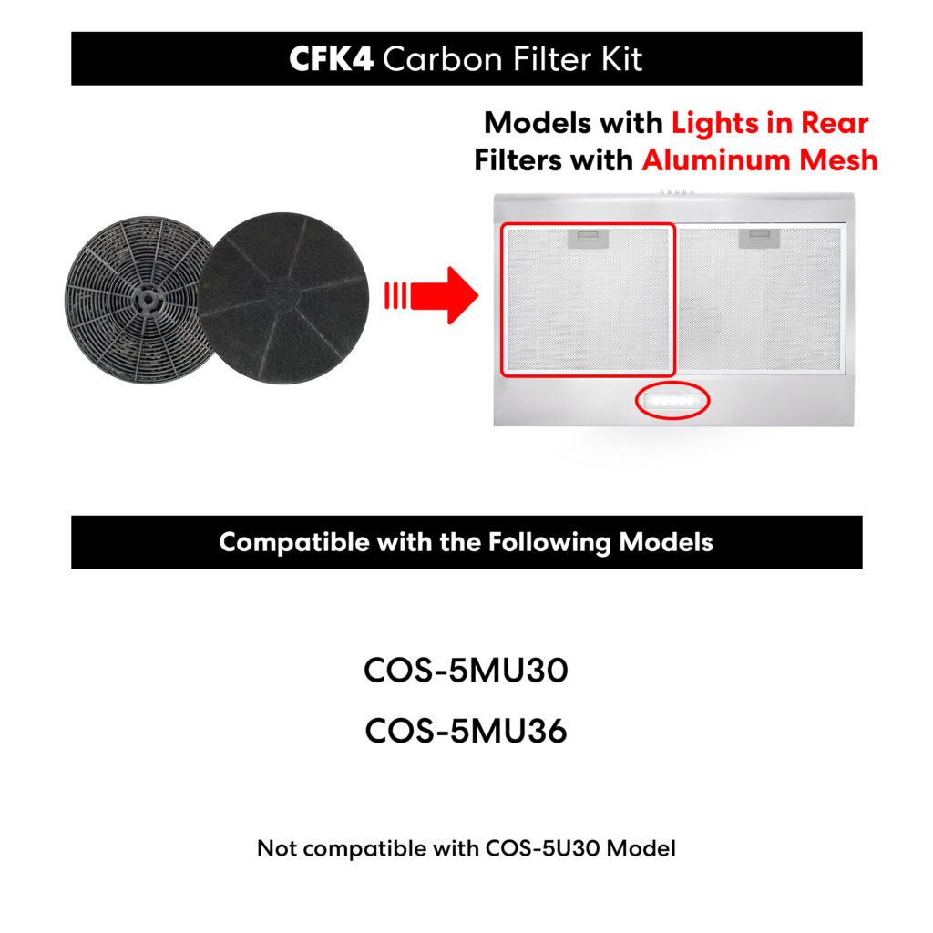 Carbon Filter Kit CFK4 (CFK4-PARTS) | Cosmo Appliances
