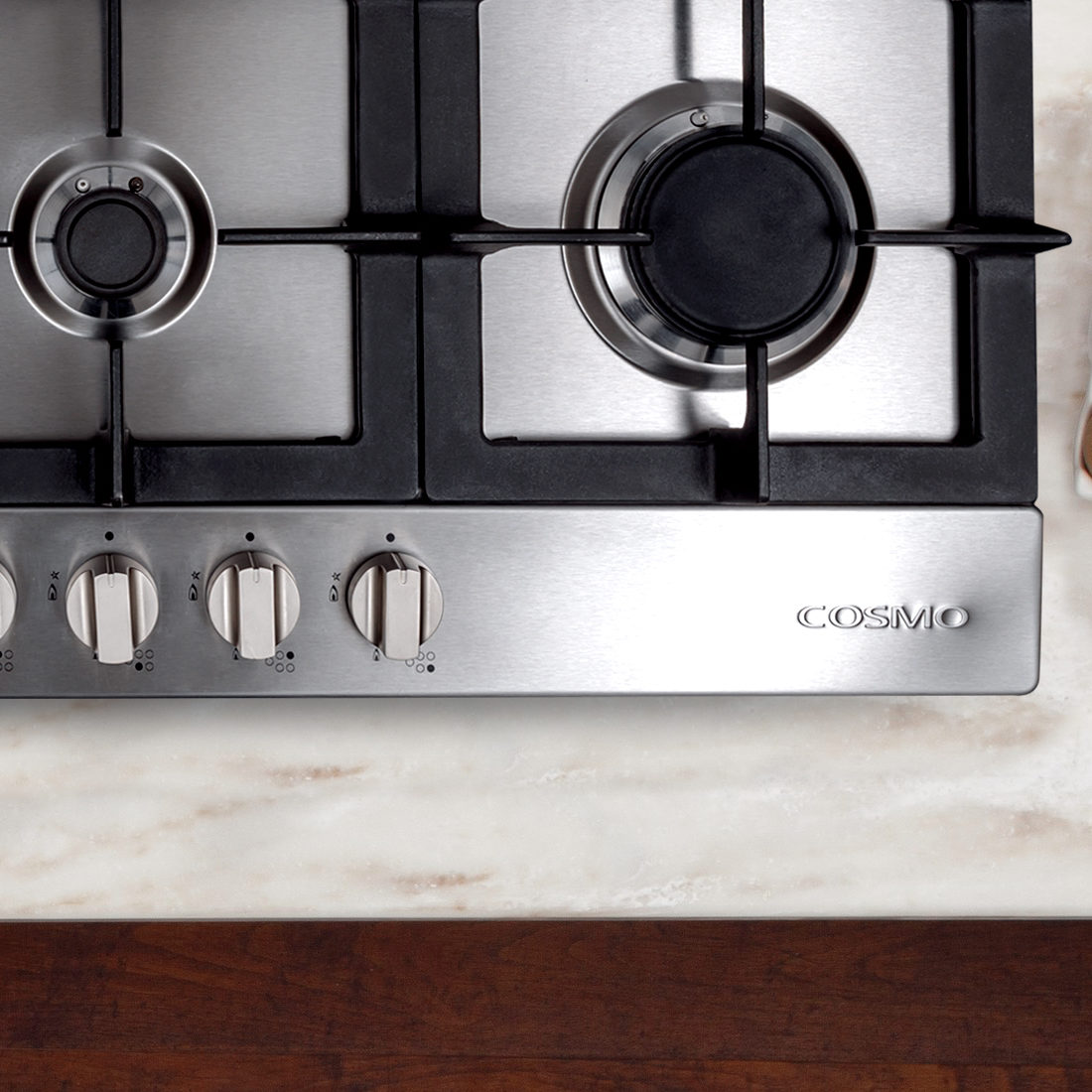 COS-850SLTX-E | 30″ Stainless Steel Gas Cooktop with 5 Sealed Burners ...