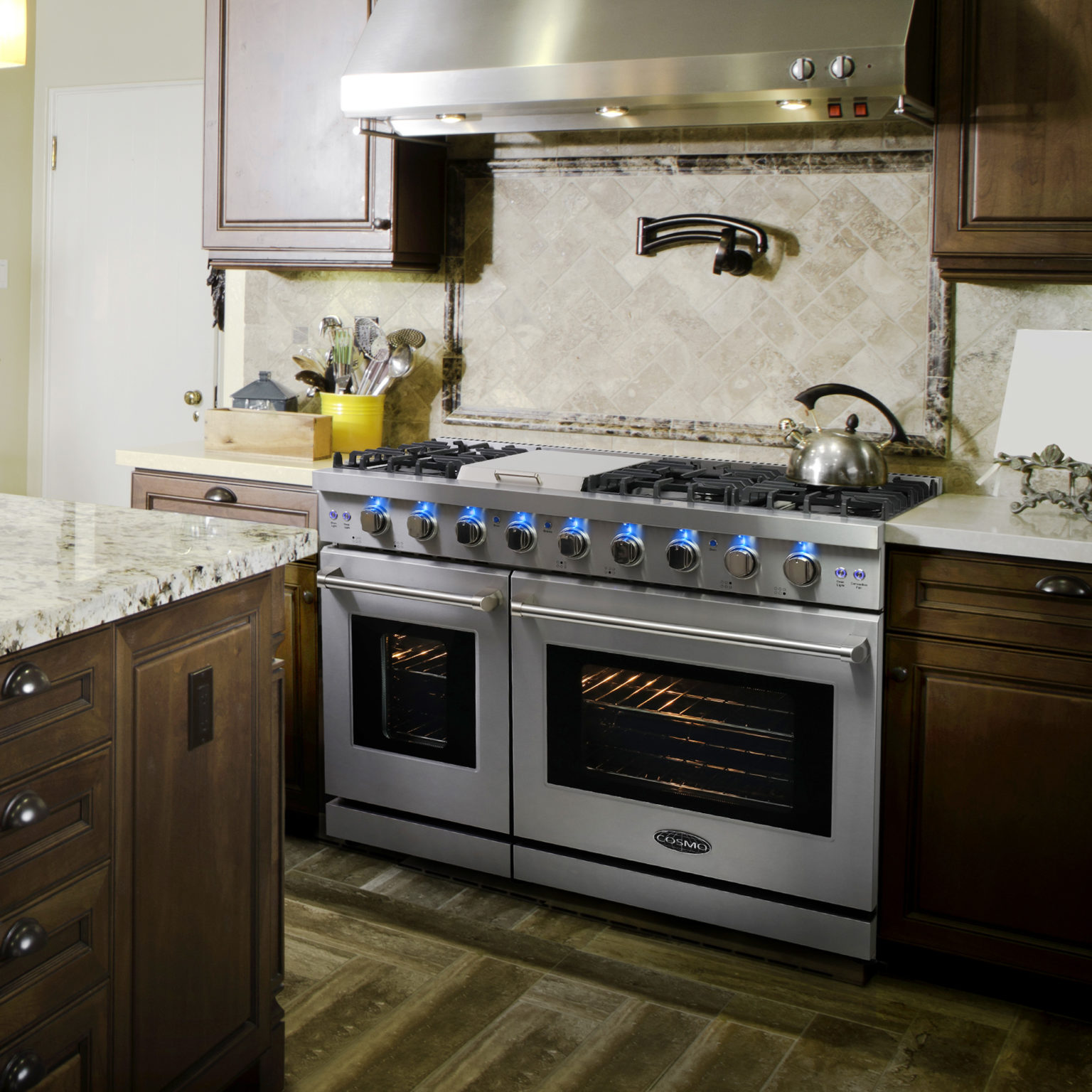 COS-EPGR486G | 48″ Professional Style Double Gas Range | Cosmo Appliances