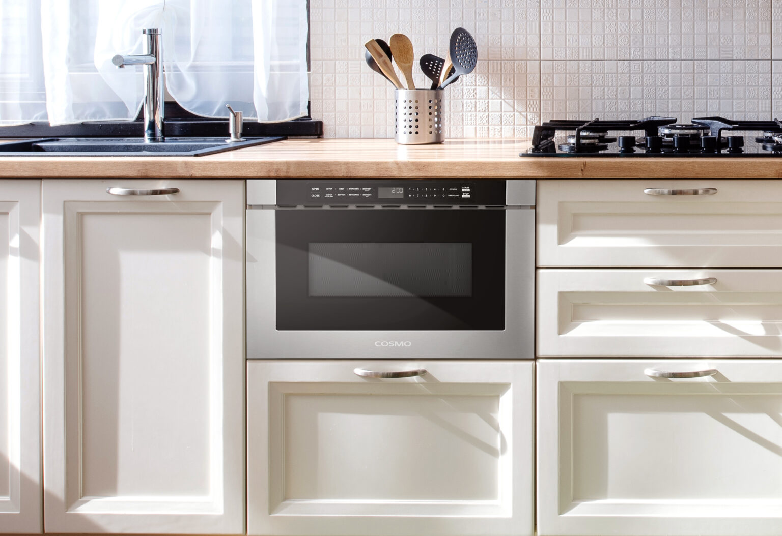 COS-12MWDSS-NH | 24″ Built-In Microwave Drawer | Cosmo Appliances