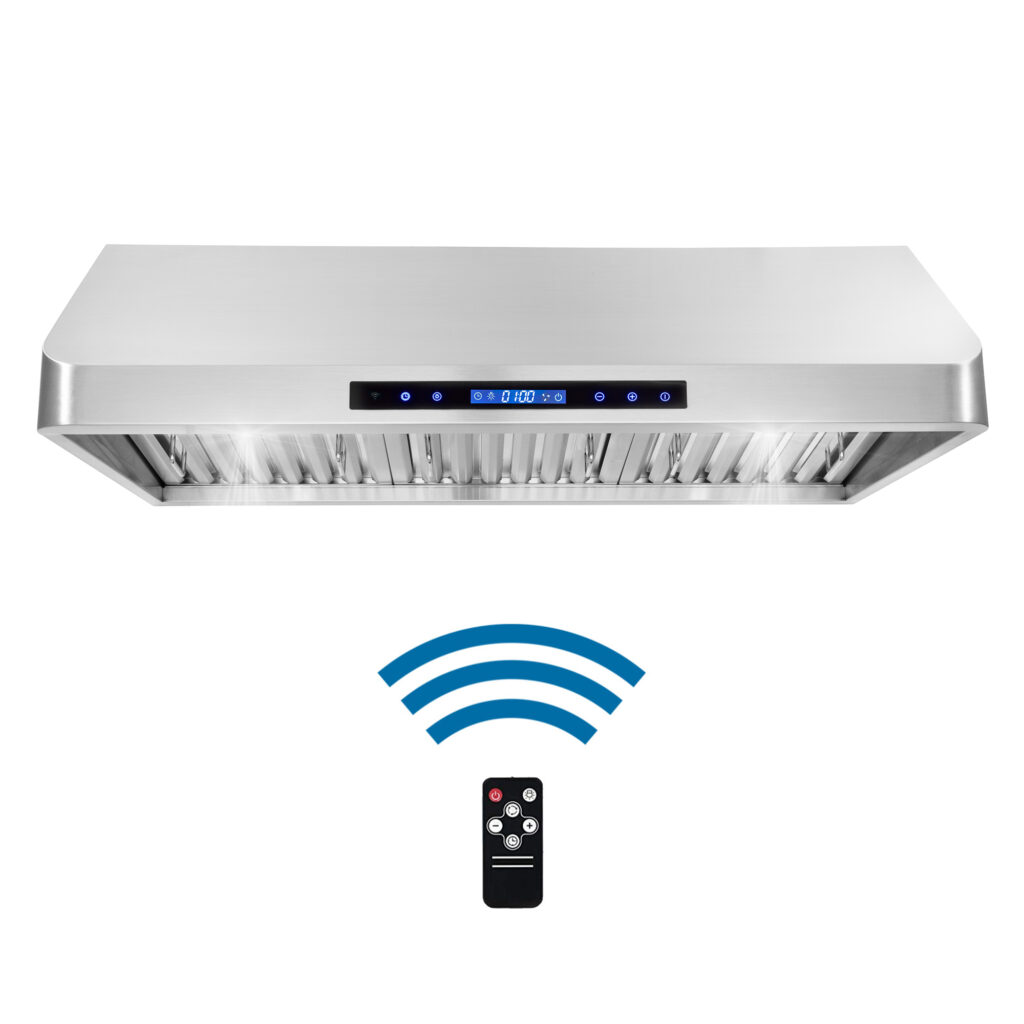 COS-QS90 | 36″ Under Cabinet Stainless Steel Range Hood with Digital ...