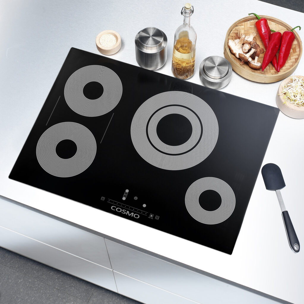 COS-304TBECC | 30″ Electric Ceramic Glass Cooktop with 4 Burners and ...