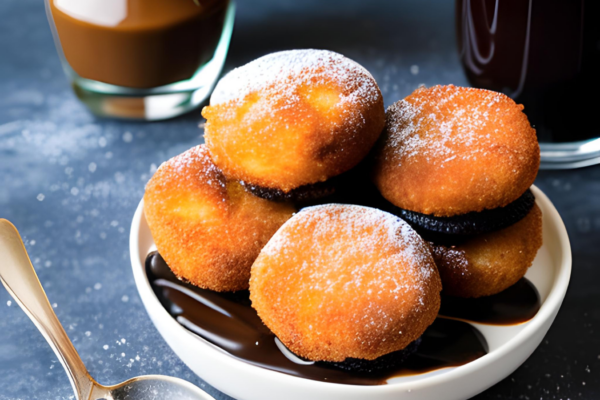 Deep Fried Oreos with Caramel and Chocolate Sauce | Cosmo Appliances