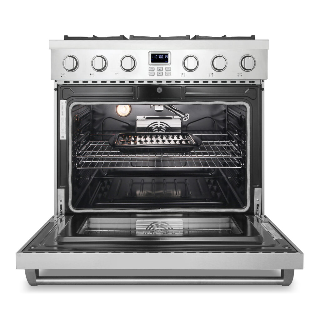 COS-GRC366KB | 36″ Professional Style Gas Range | Cosmo Appliances