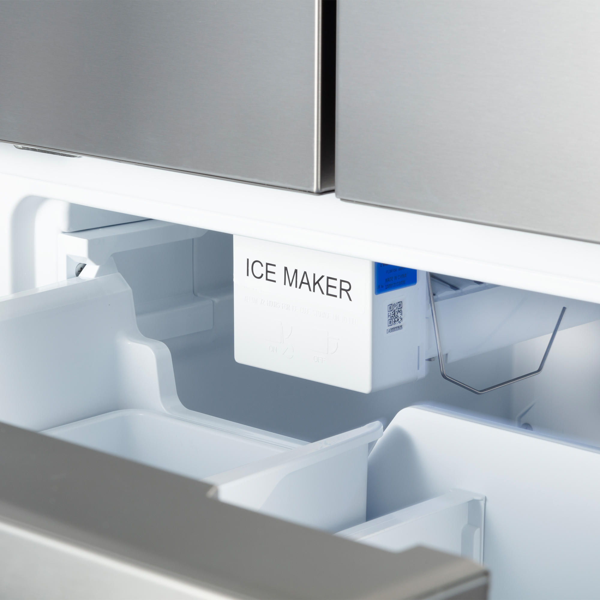 COS-RFFV183GHS | 17.5 cu. ft. Counter Depth 3-Door French Door Refrigerator | Cosmo Appliances