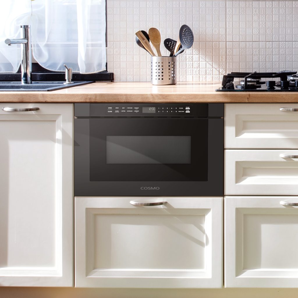 COS-12MWDBK-NH | 24″ Built-In Microwave Drawer in Matte Black | Cosmo ...