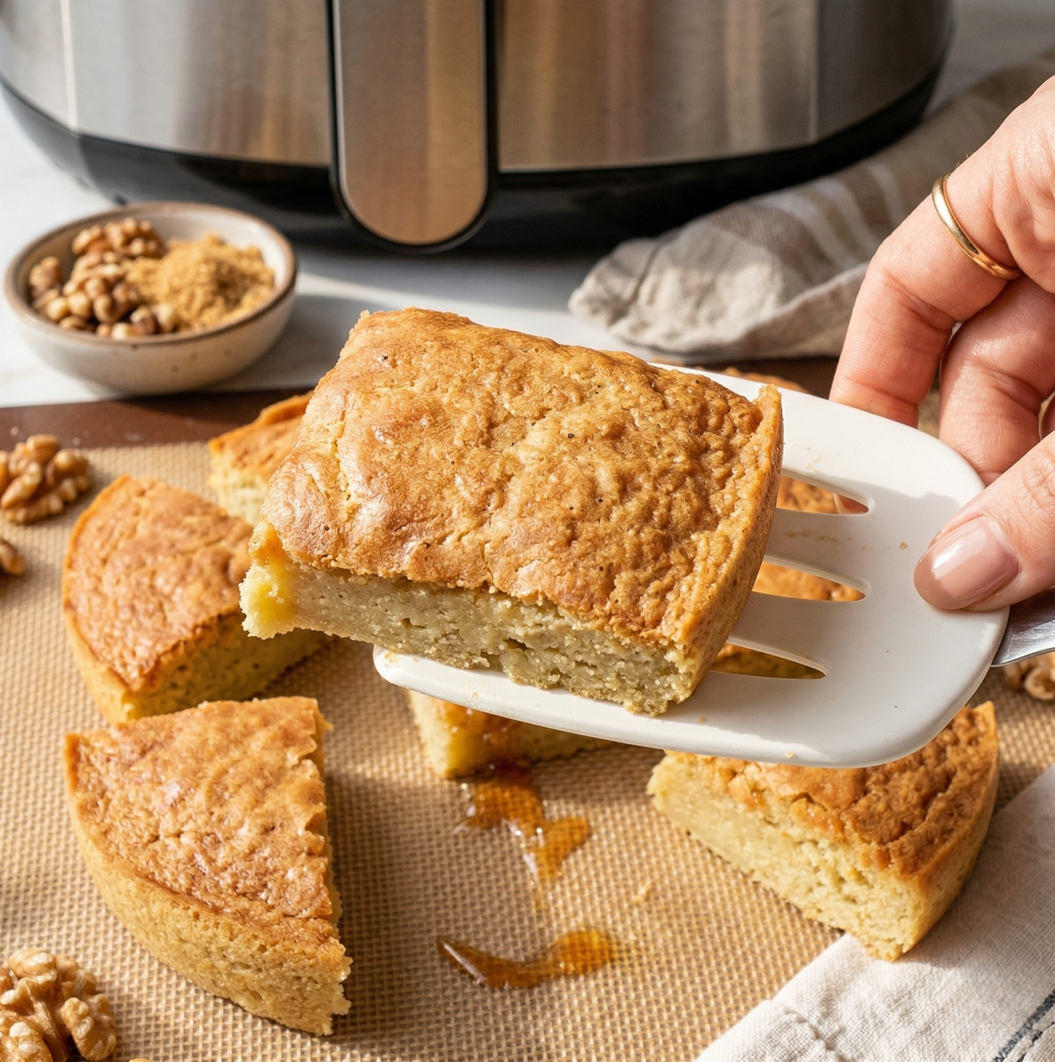 Air Fryer Blonde Brown Sugar Brownies: The Chewy Bar No Oven Required ...